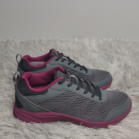Vionic | Shoes | Vionic Womens Agile Gray Walking Shoes Sz 7 Wide ...